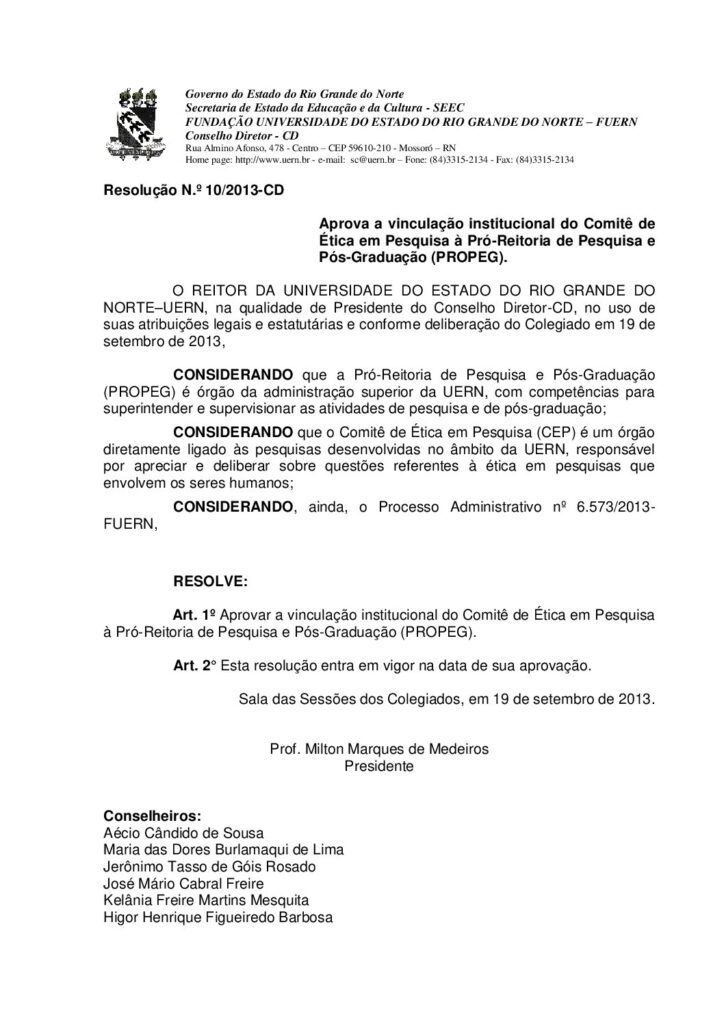 17 de setembro de 2018 – UERN – Universidade do Estado do Rio Grande do ...